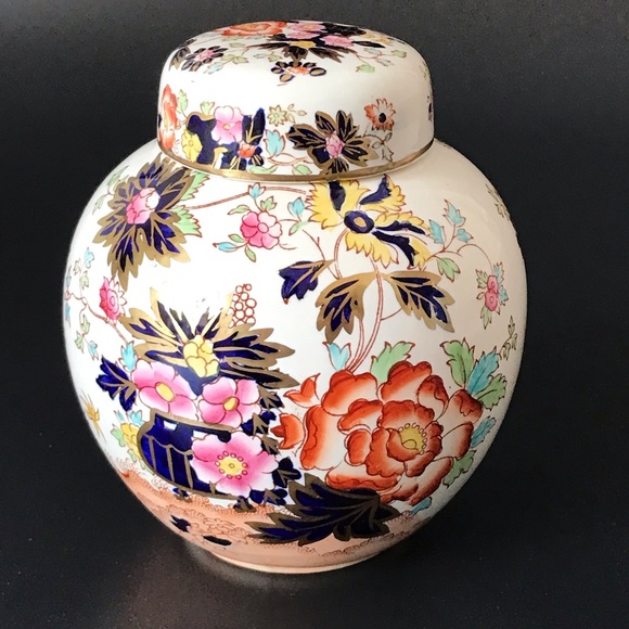 Vintage | Accents | Vtg Masons Mandarin Ironstone Covered Ginger Jar ...